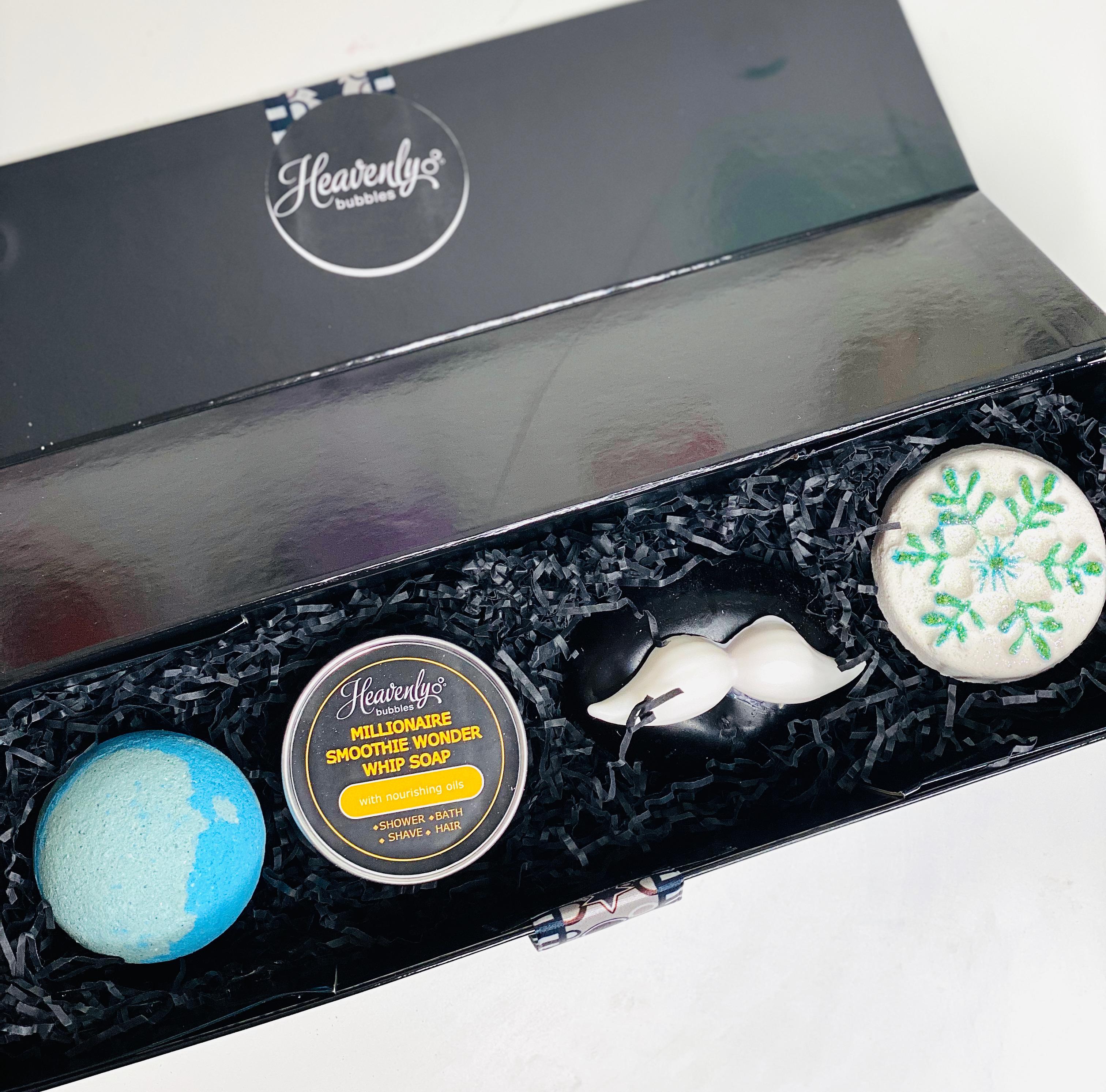 Handmade Signature Luxury Bath Bomb Gift Box For Men From Heavenly Bubbles