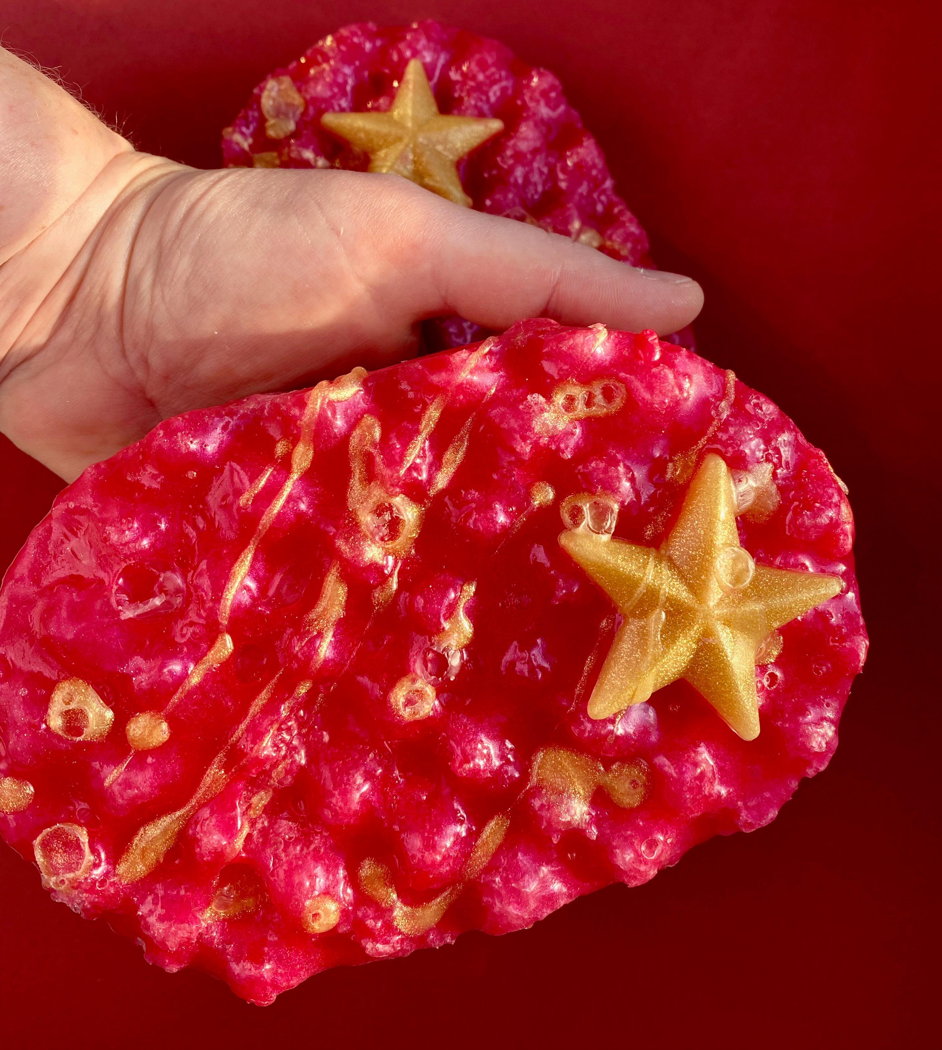Handmade Enchanted Garden Soap Sponge by Heavenly Bubbles