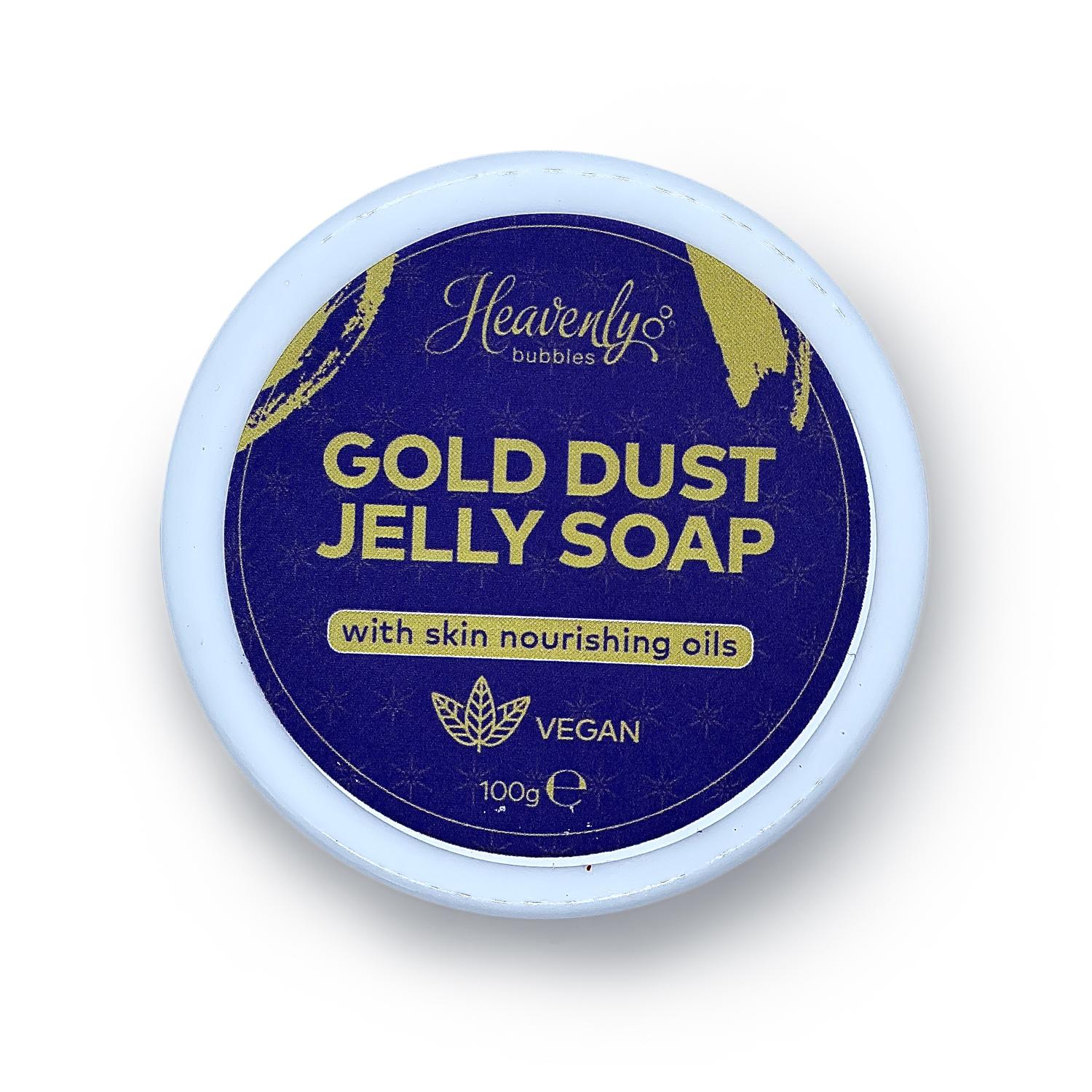 Handmade Gold Dust Jelly Soap | Heavenly Bubbles