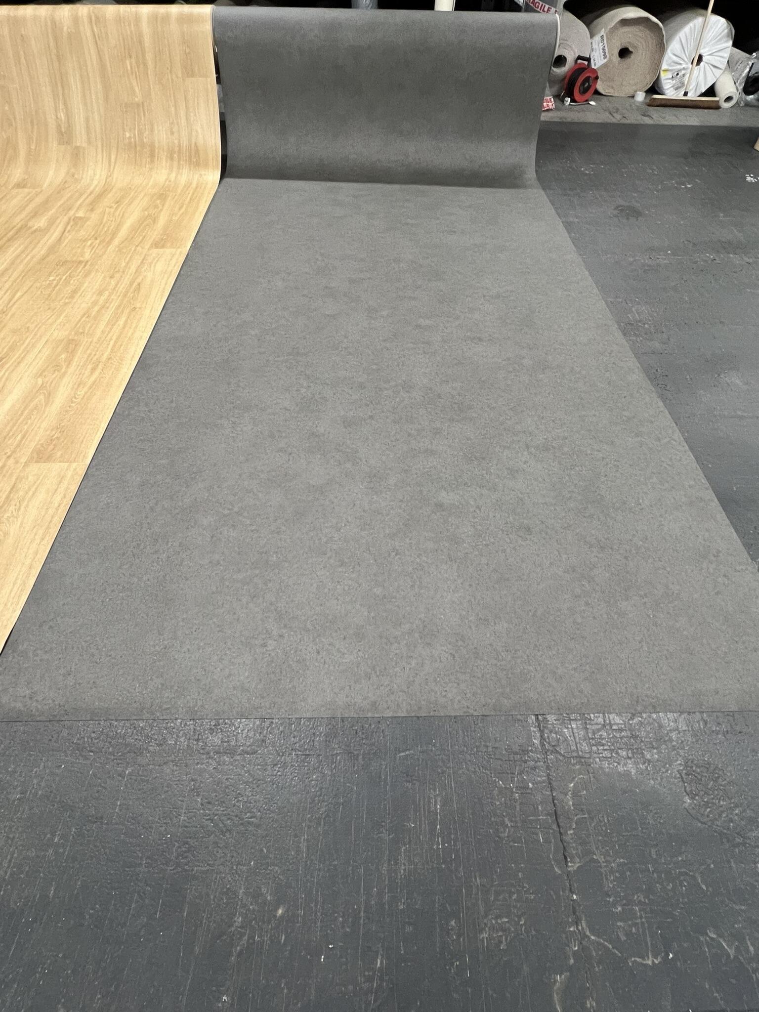 Performa Solid Concrete Dark Grey Effect Dance Flooring for all styles ...