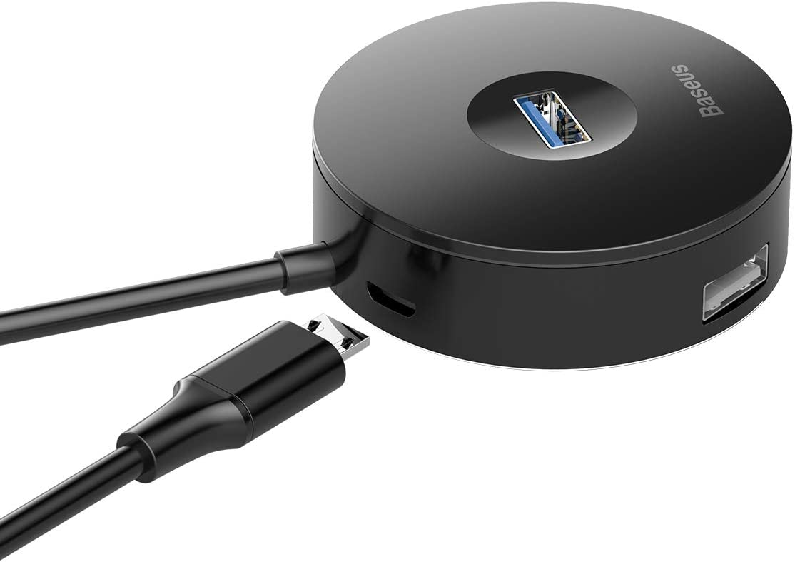 BASEUS HUB ROUND BOX ADAPTER BLACK