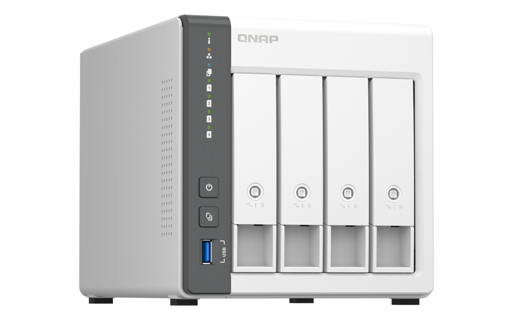QNAP NAS 4-BAY ARM QUAD CORE 4GB 2.5GBE TS-433