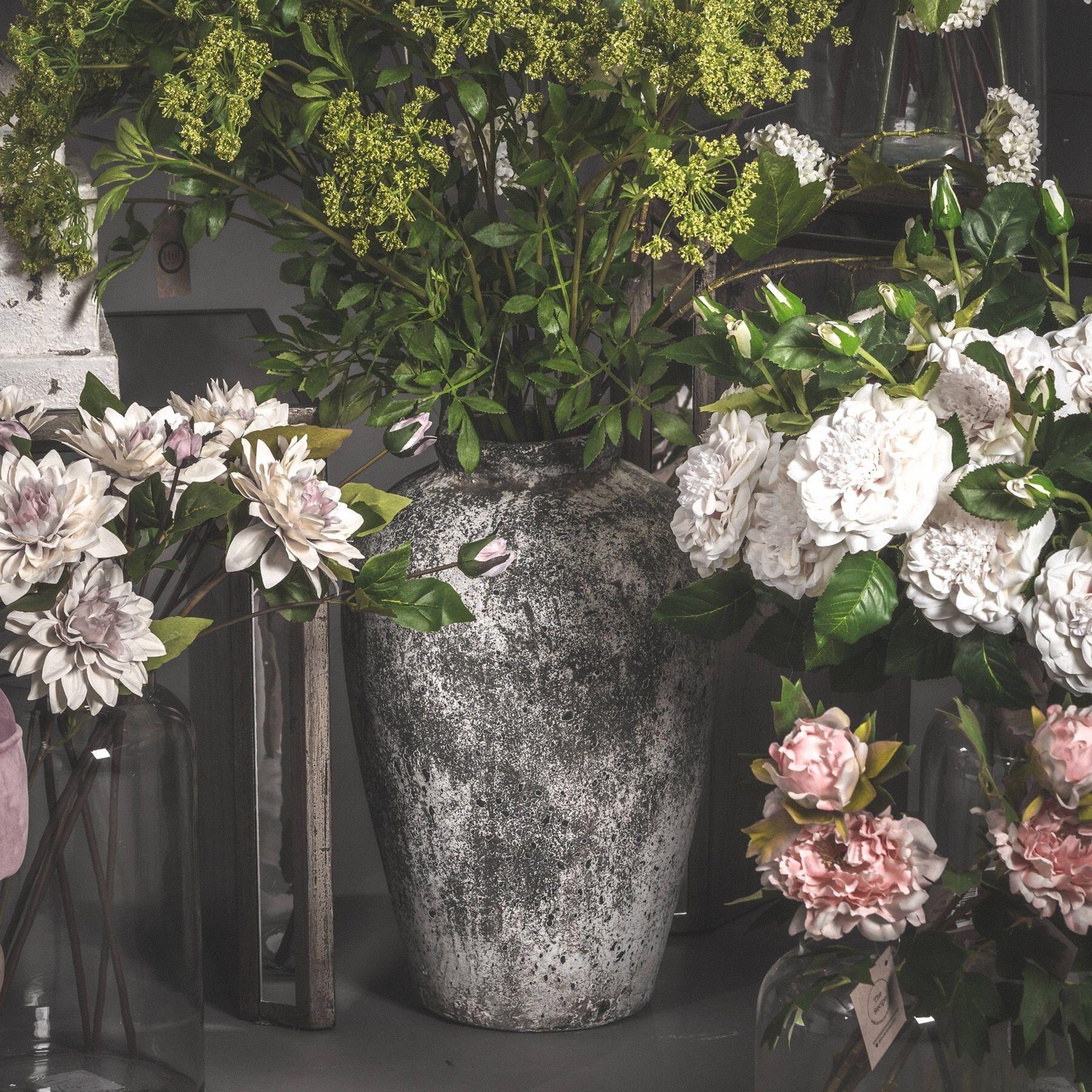 Discover the Timeless Elegance of Our Handcrafted Stoneware Effect Vase