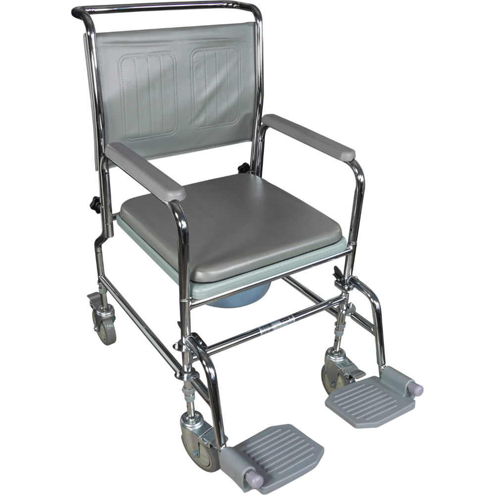 Height Adjustable Wheeled Commode