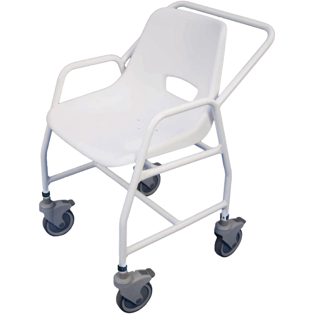 Hythe Height Adjustable Shower Chair with Wheels