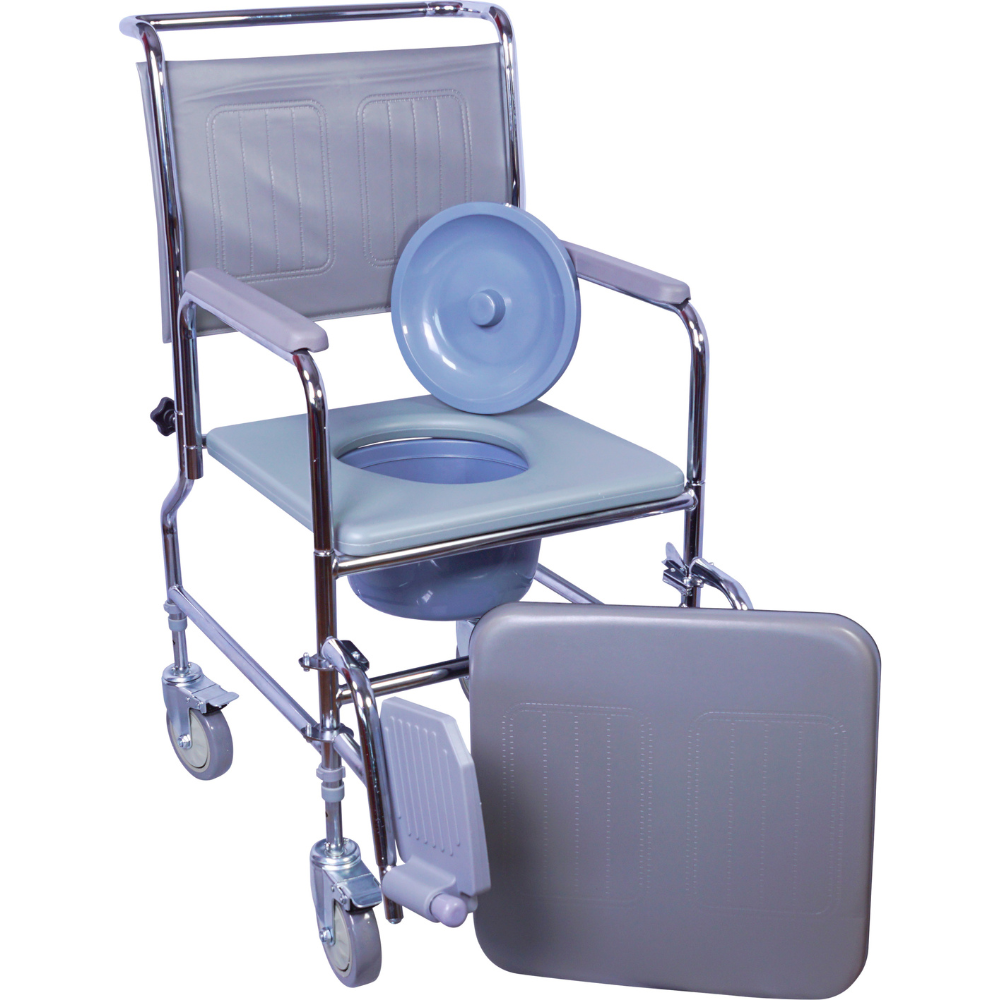 Height Adjustable Wheeled Commode