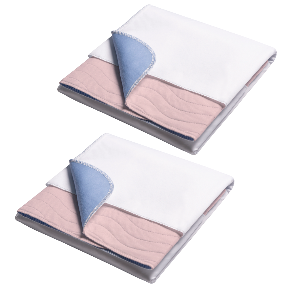 Sonoma Pink Washable Bed Pad with Tucks