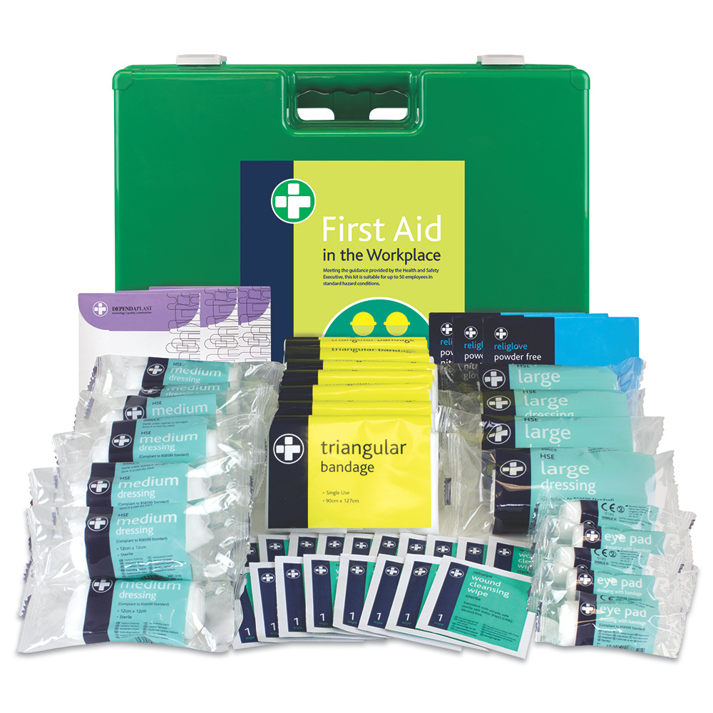 HSE 50 Person Workplace First Aid Kit - Milano Box