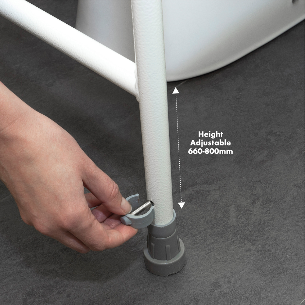 Adjustable Toilet Frame