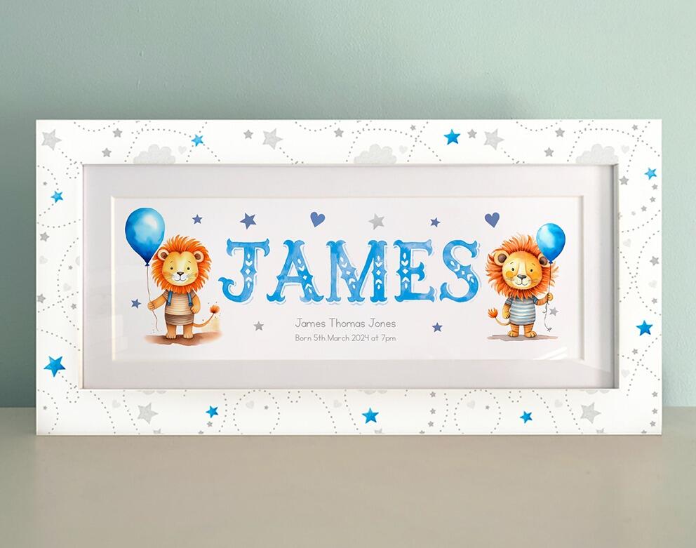 Little Lions Personalised Baby Gift and Christening Keepsake | Elephant ...