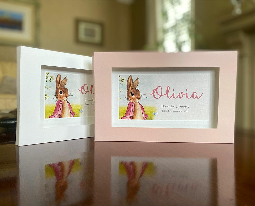 Classic Rabbit Frame Personalised Superhero Birthday Card | Kids ...