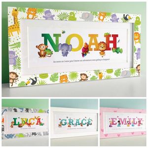 Name Frames, Name Prints, Birthday Banners, Door Signs