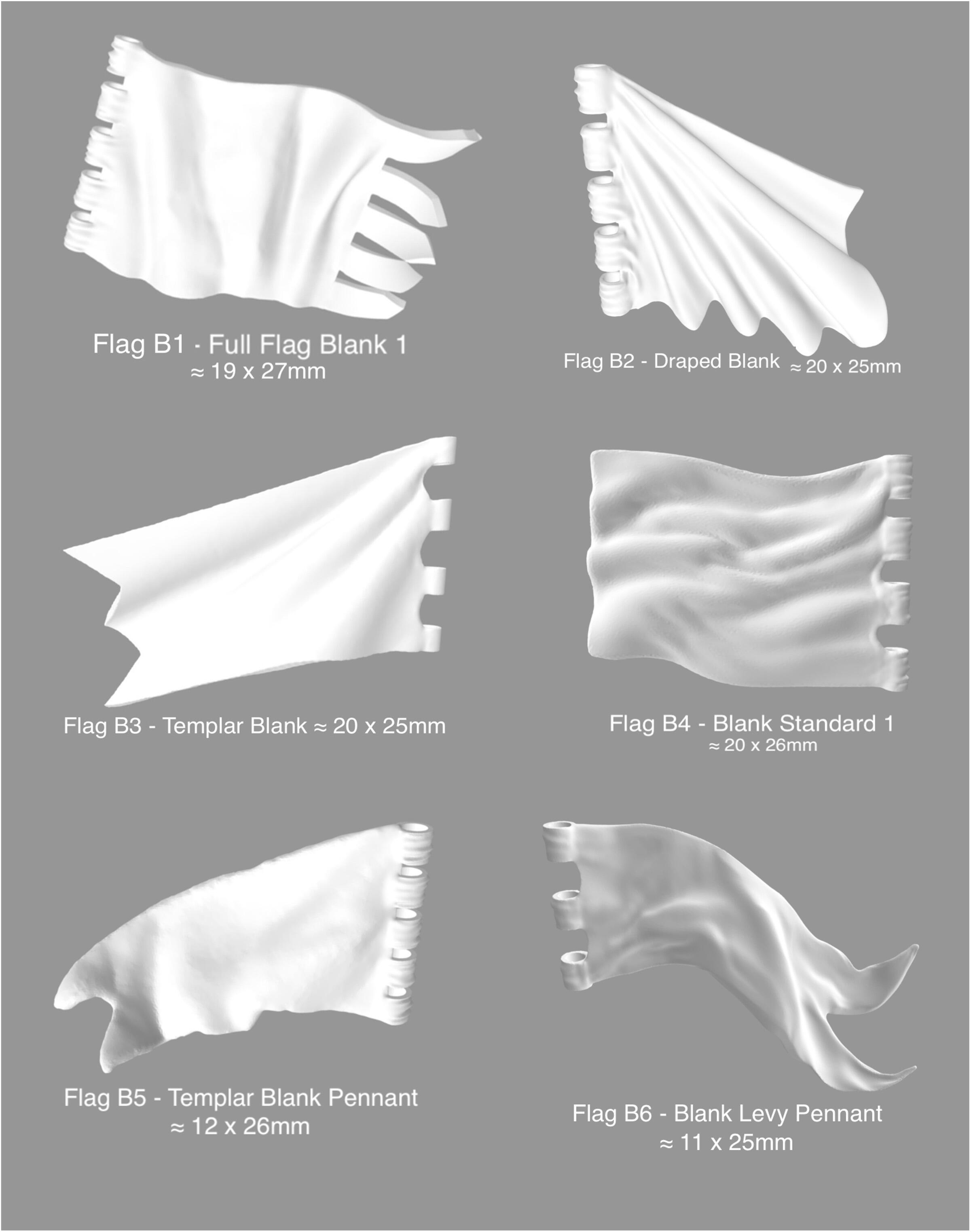 BLANK FLAGS