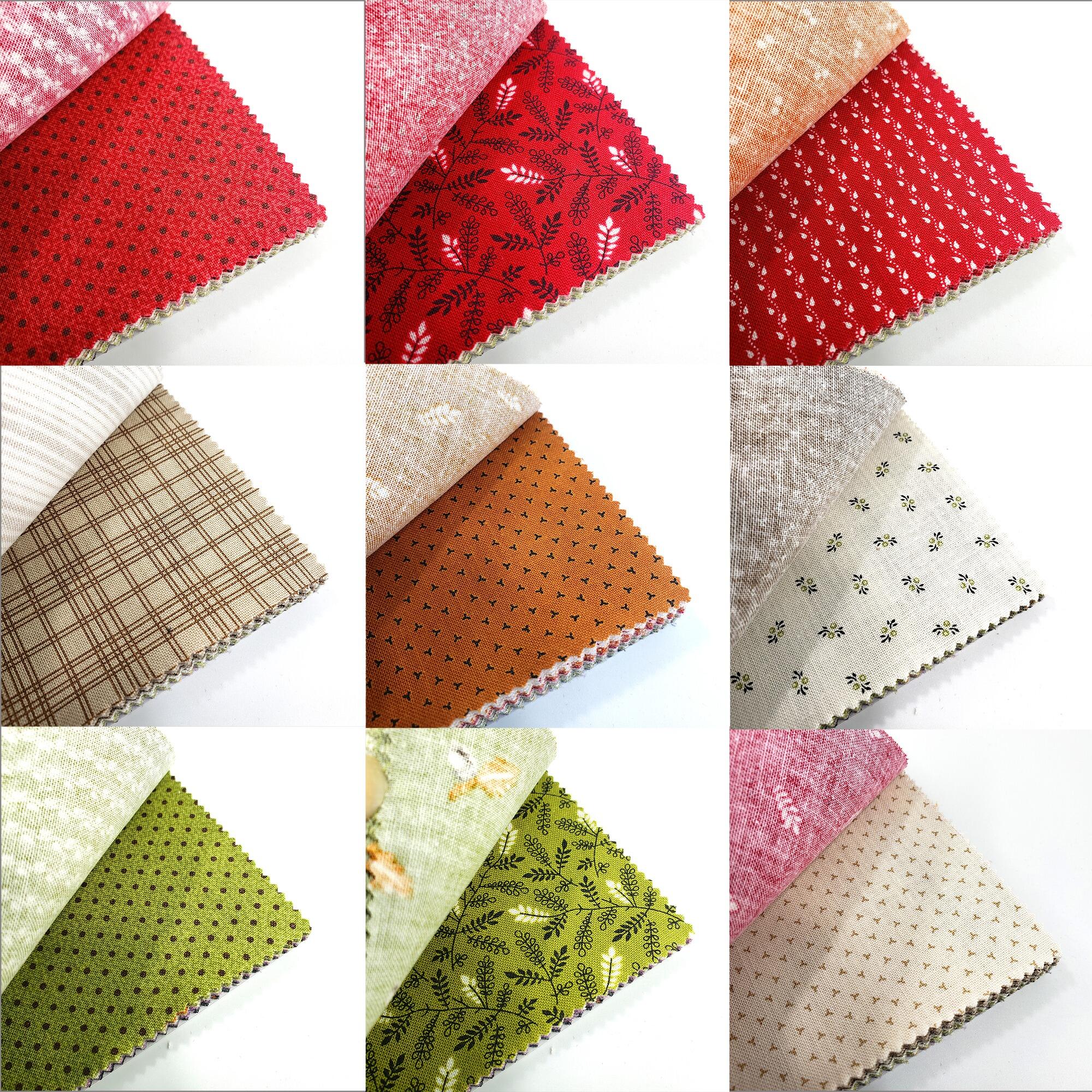 Pumpkin Spice Gatherings 42 piece charm pack 100% cotton autumnal fabric