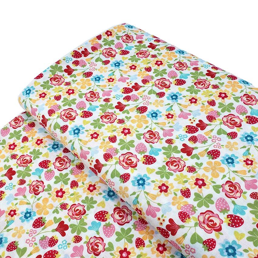 Poppie Cotton Rosy Cheeks 100% cotton floral, kitsh vintage style fabric