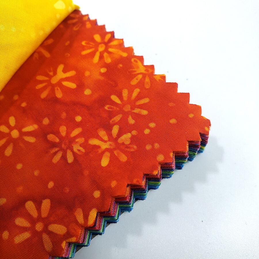 Moda Sunburst Batik 42 piece charm pack 100% cotton bright colours