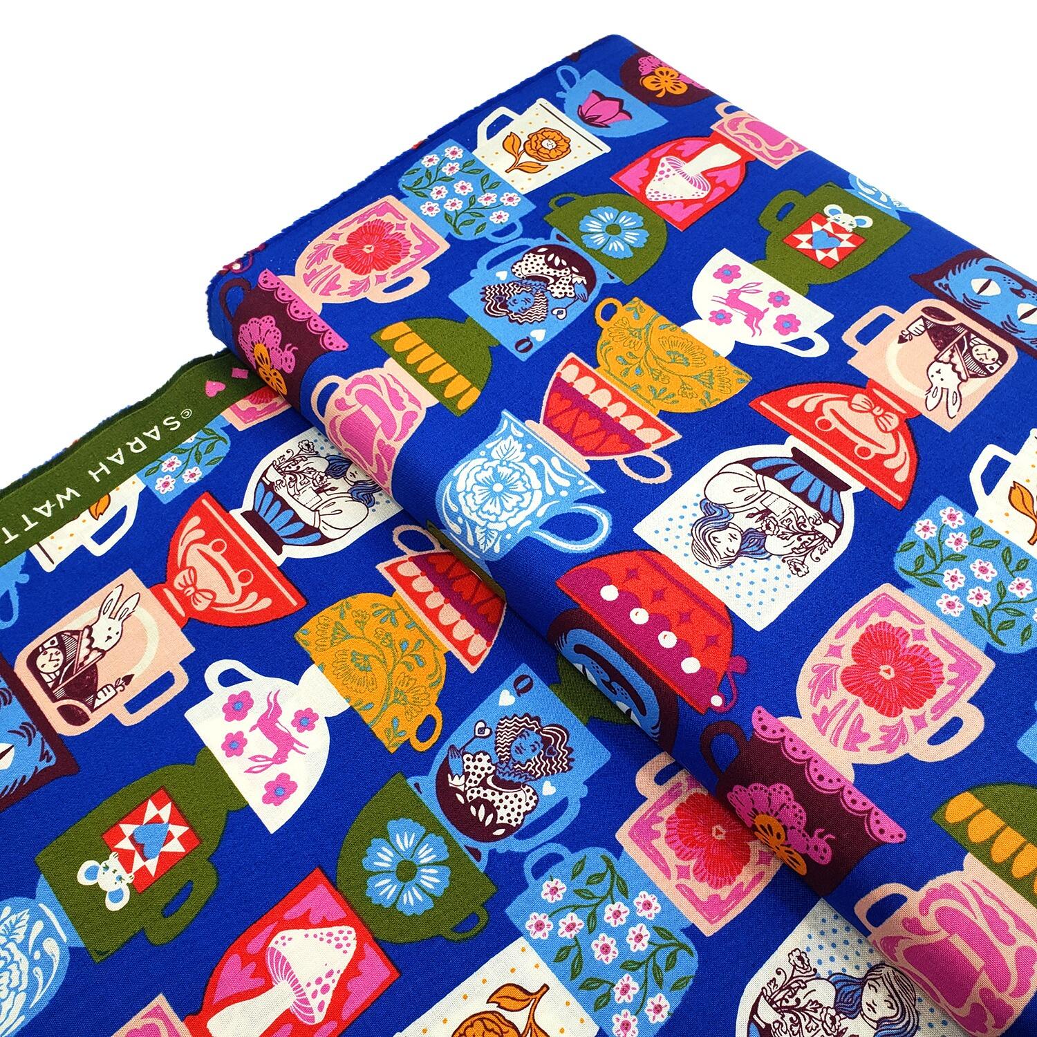 Ruby Star Society Hello Alice 100% cotton Alice in Wonderland, Cheshire Cat