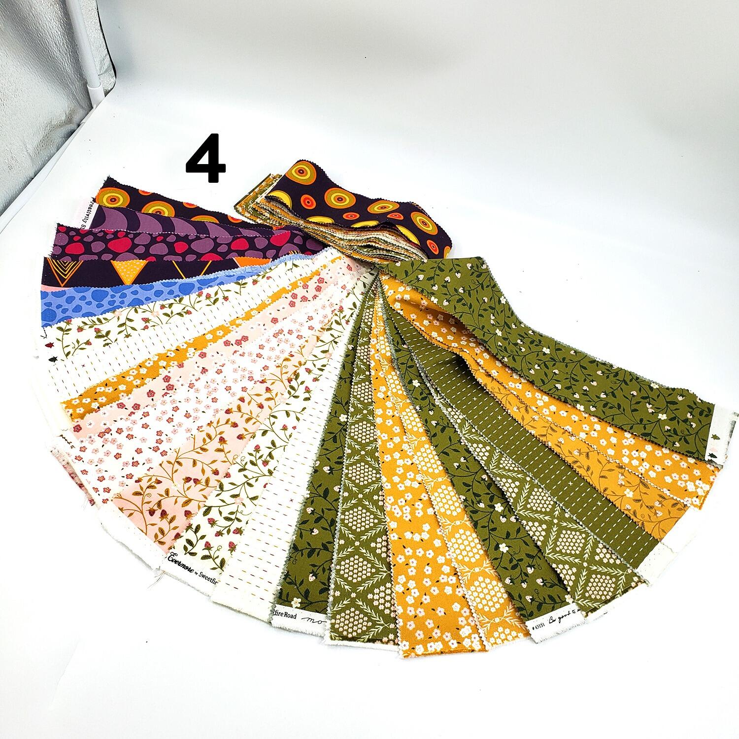 Moda scrap bags 100% cotton abstract, floral, cute, mixed scraps from Moda