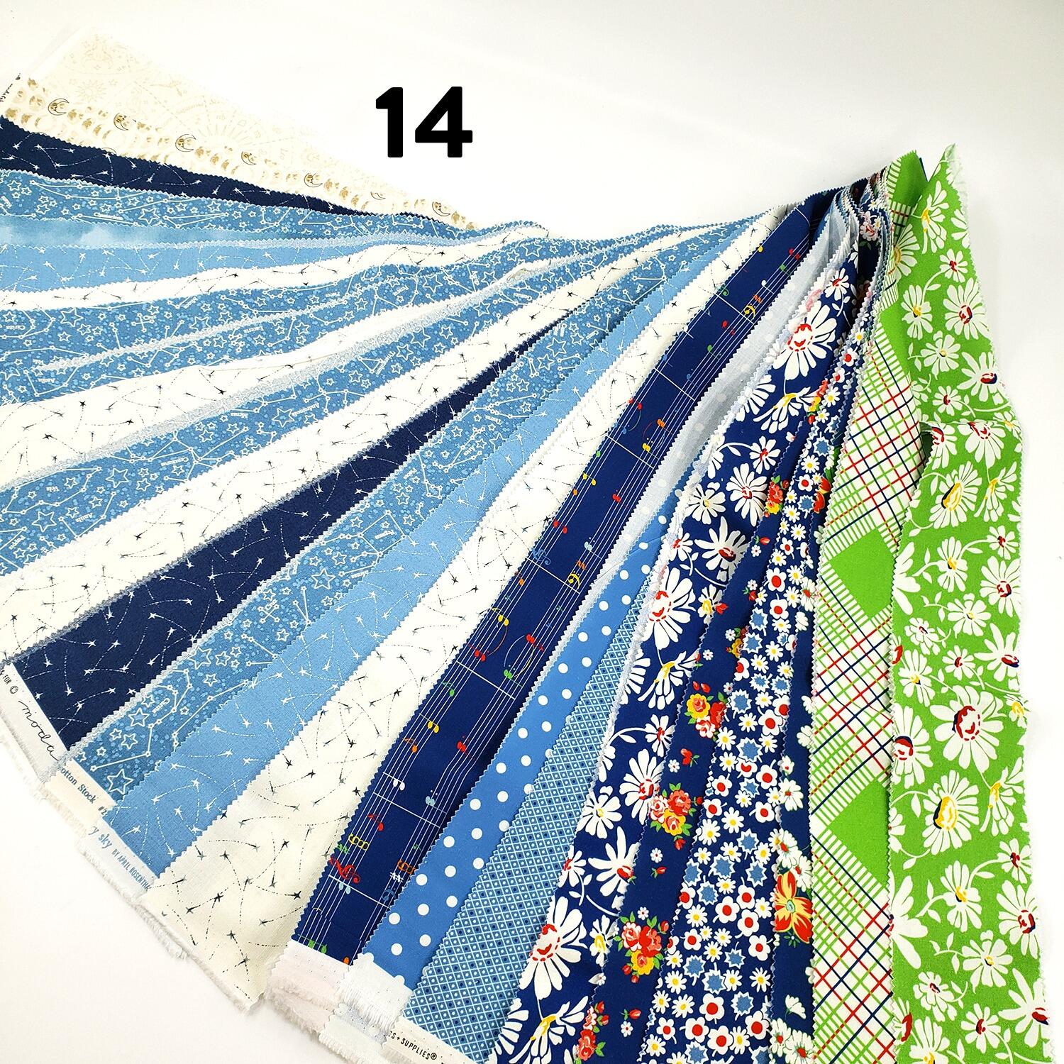 Moda scrap bags 100% cotton abstract, floral, cute, mixed scraps from Moda