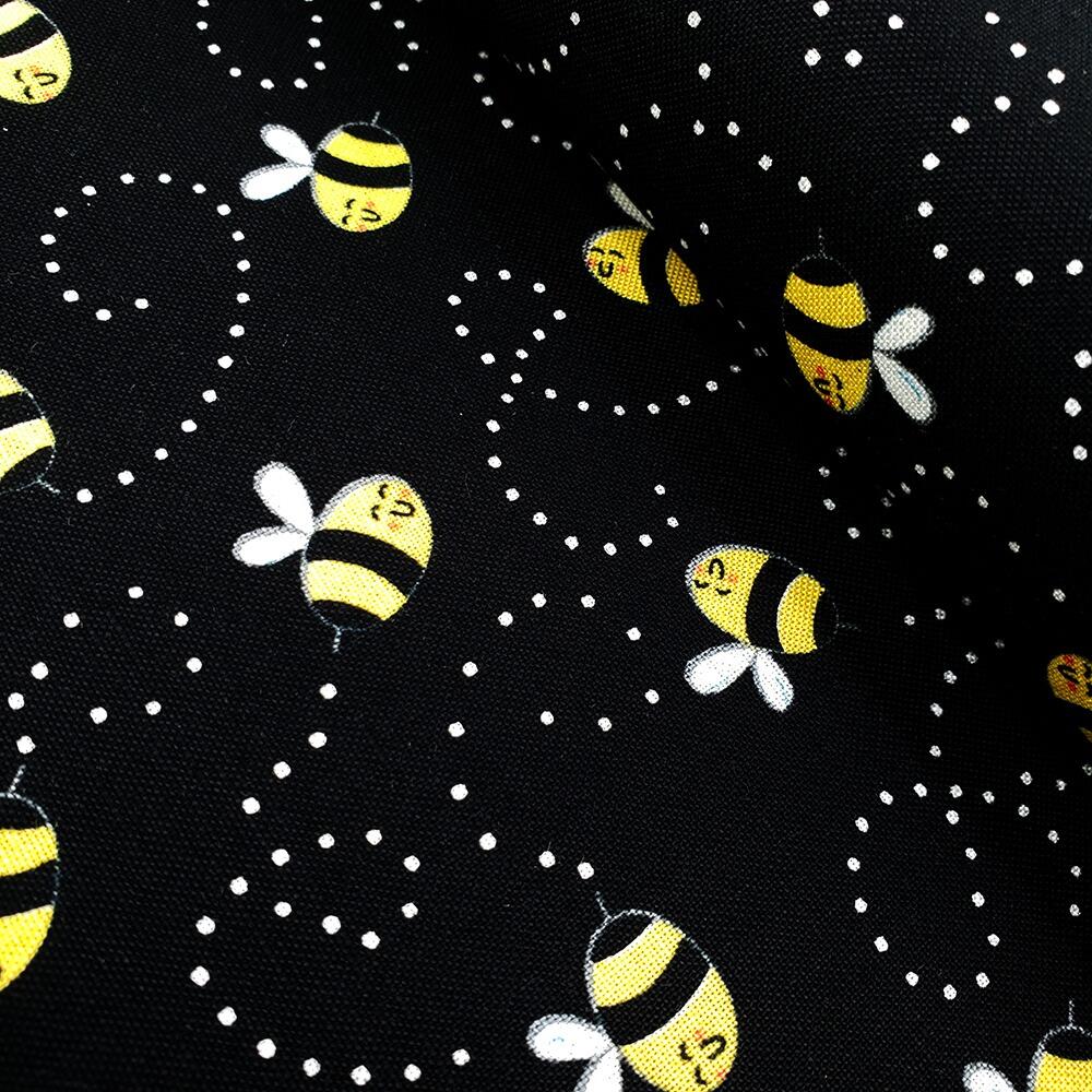Makower Sunny Honey bees & sunflowers 100% cotton bee fabric