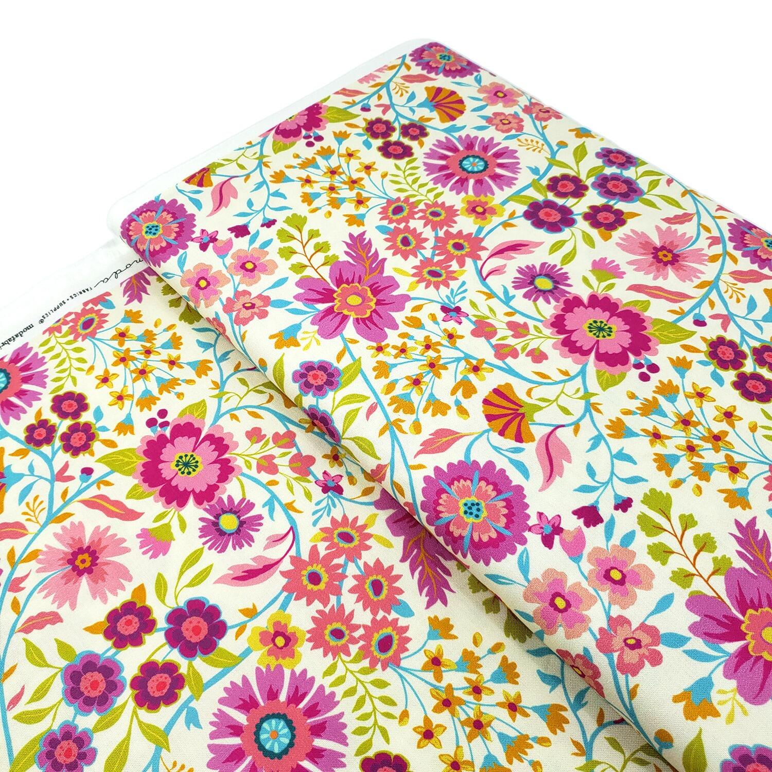 Moda Parlor by Crystal Manning 100% cotton floral fabric