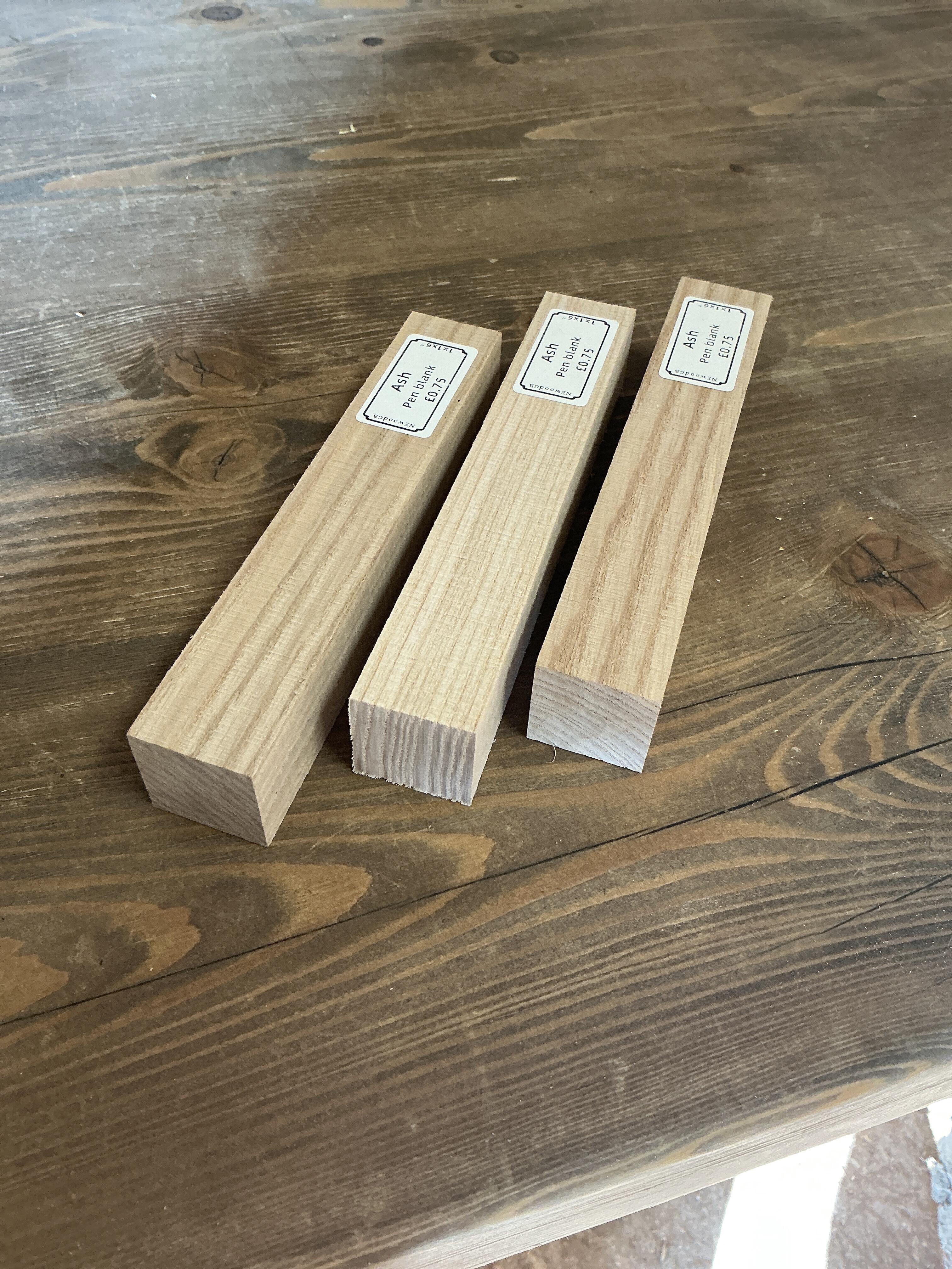 Premium Hardwood Ash Pen Blanks for Turning | NEwoodGB UK