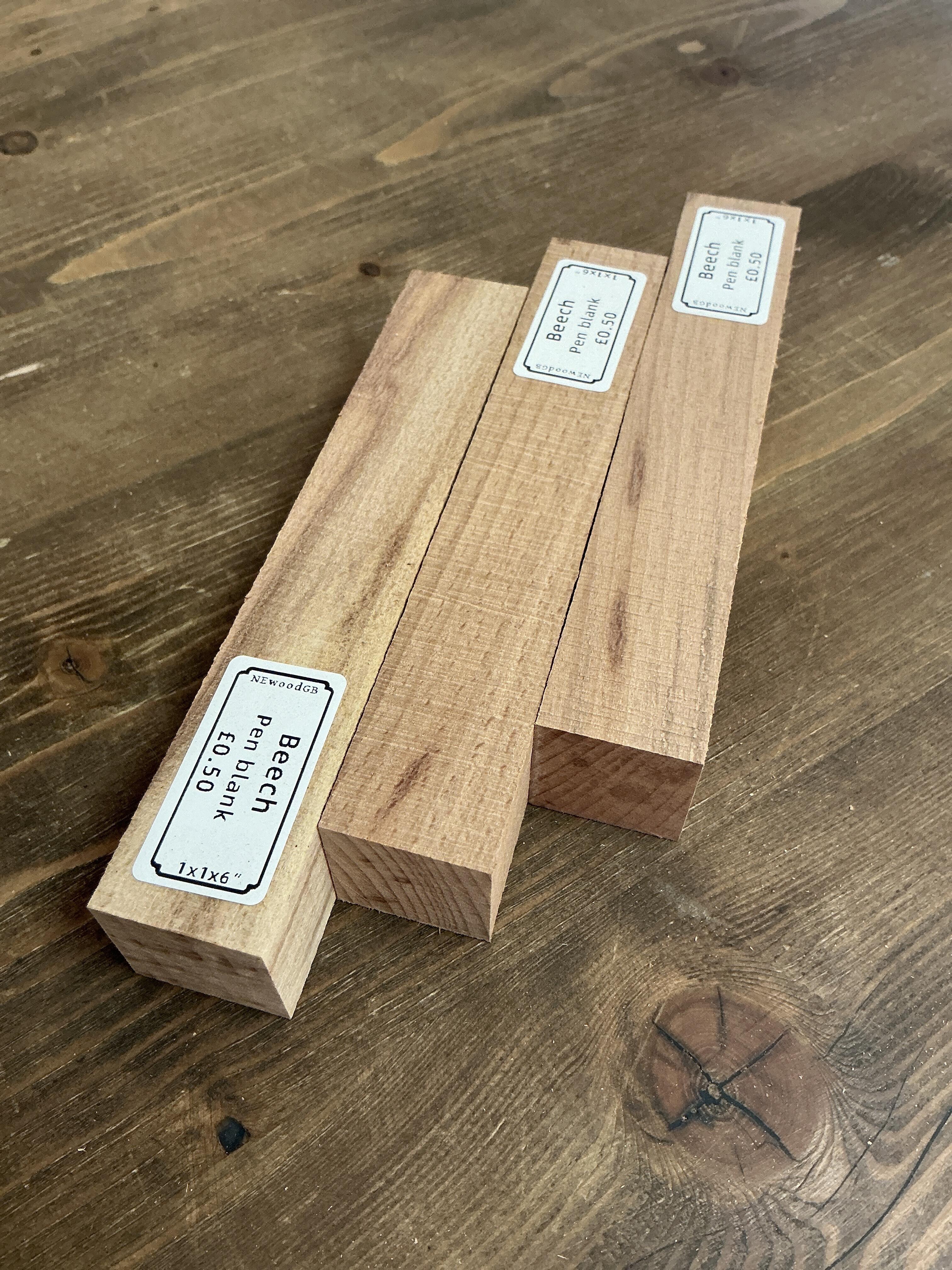 Premium Hardwood Beech Pen Blanks for Turning | NEwoodGB UK
