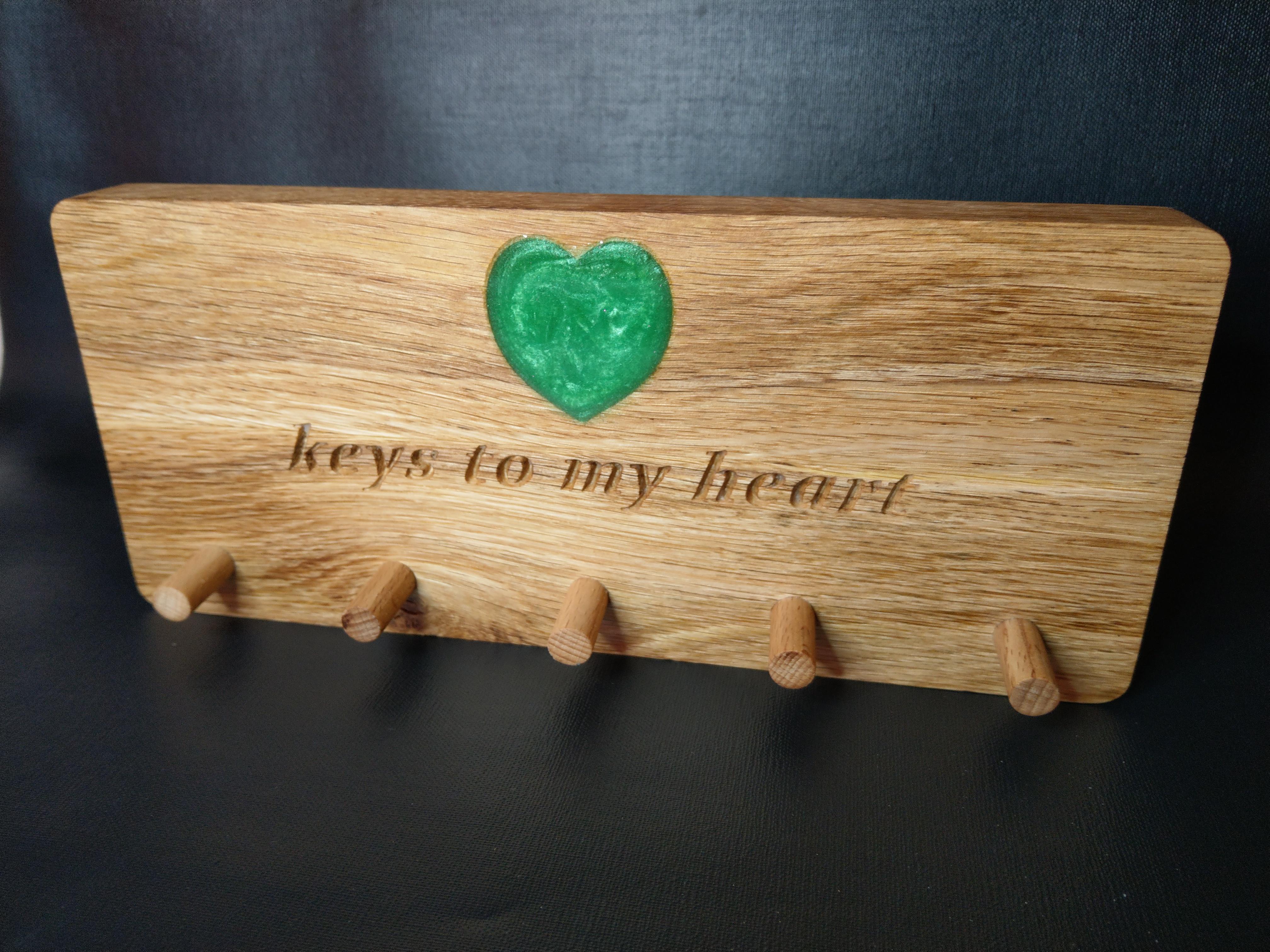 Epoxy "Keys to my heart" Key hangers