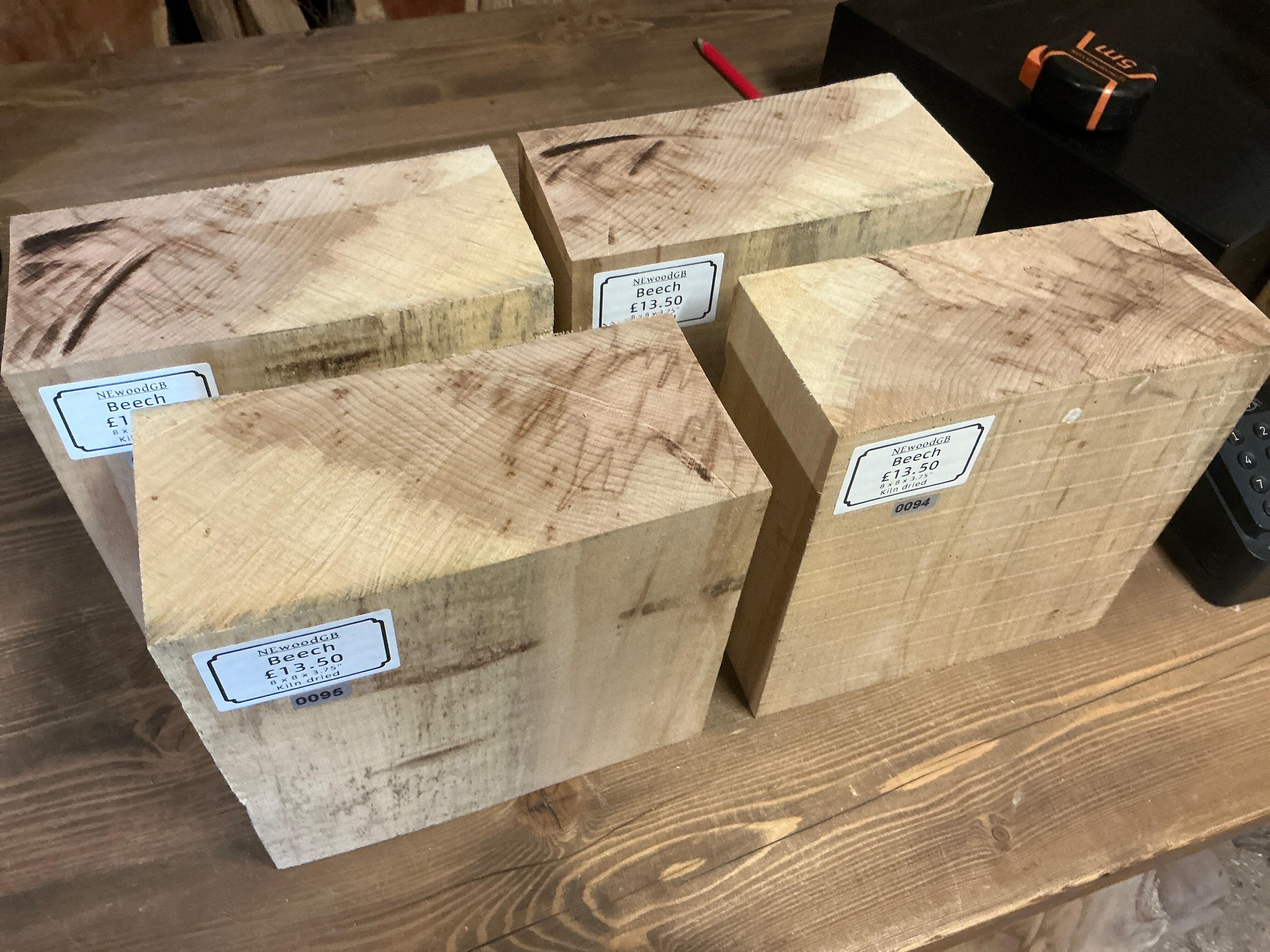 Beech blocks 8x3.75”