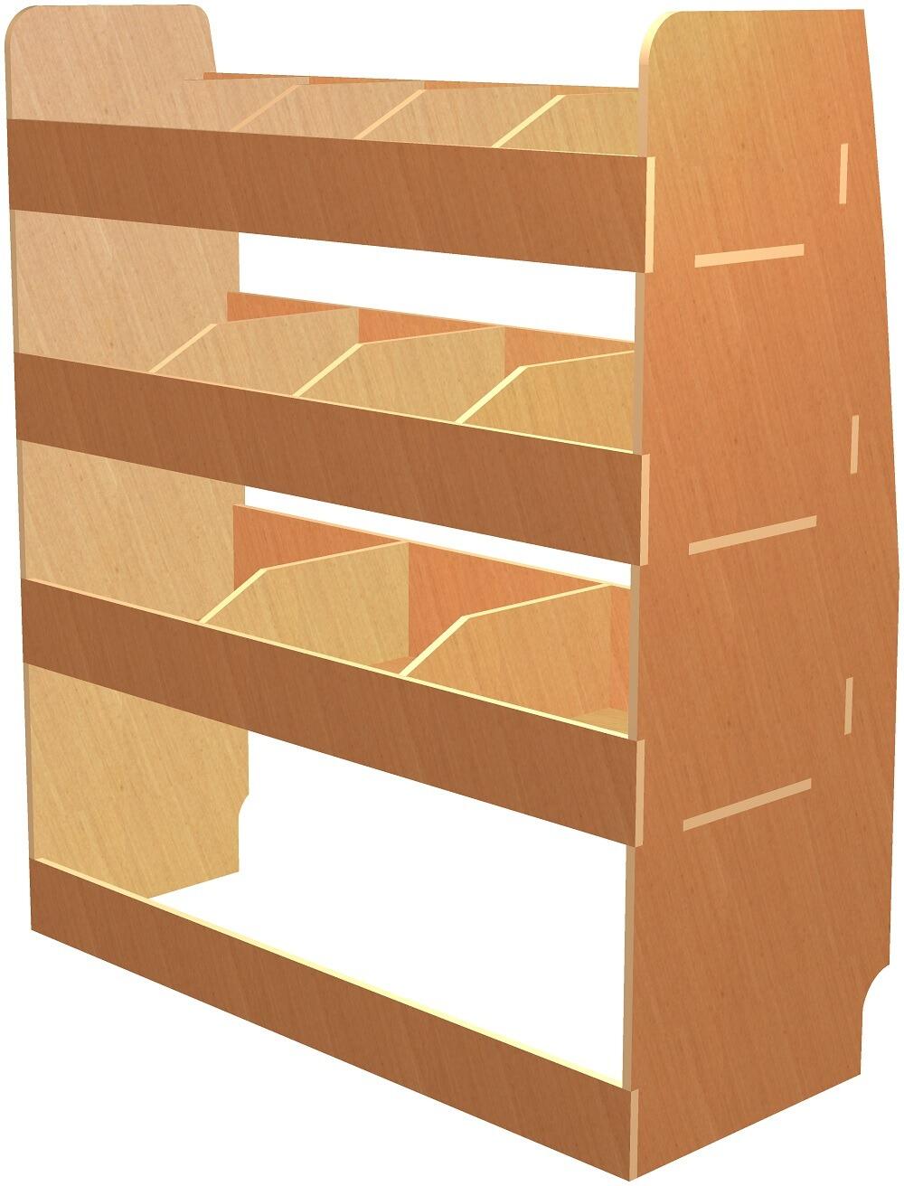 Ford Transit Custom (2024+) - Ply Van Racking - Rear/OSF shelving unit ...