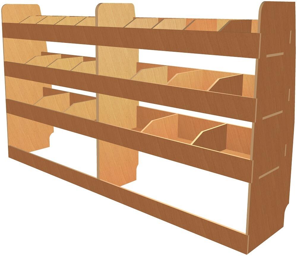 Ford Transit Custom (2024+) - Ply Van Racking - Full Offside shelving ...