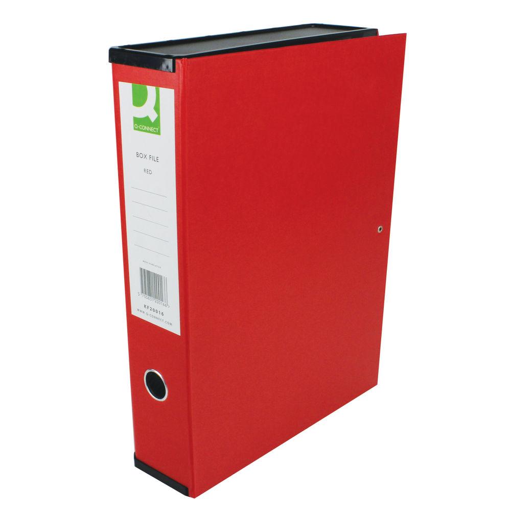 Box File Foolscap Red (QC)