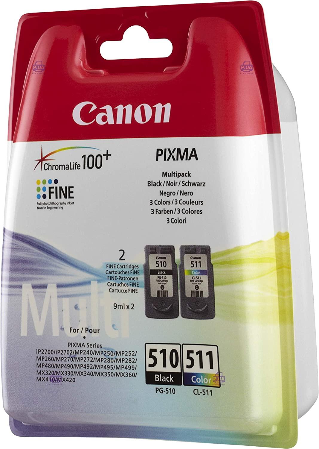 Canon PG 510 Black & CL 511 Colour Multipack