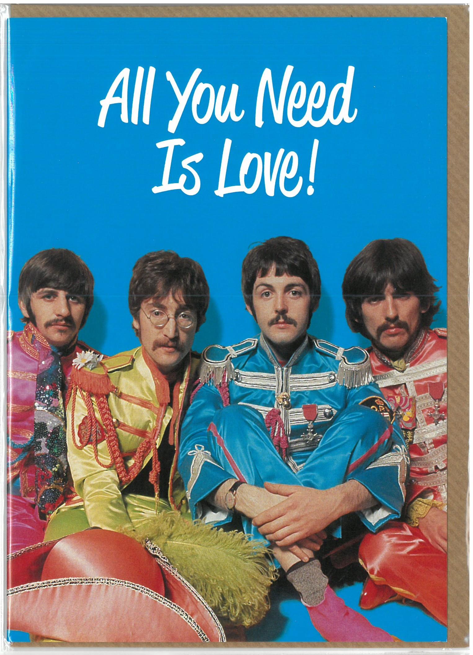 The Beatles 5x7 Greetings Card- All You Need Is Love (B34)