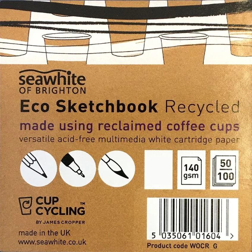 Seawhite A3 Portrait Eco Sketchbook Blue 140gsm (50 Sheets)