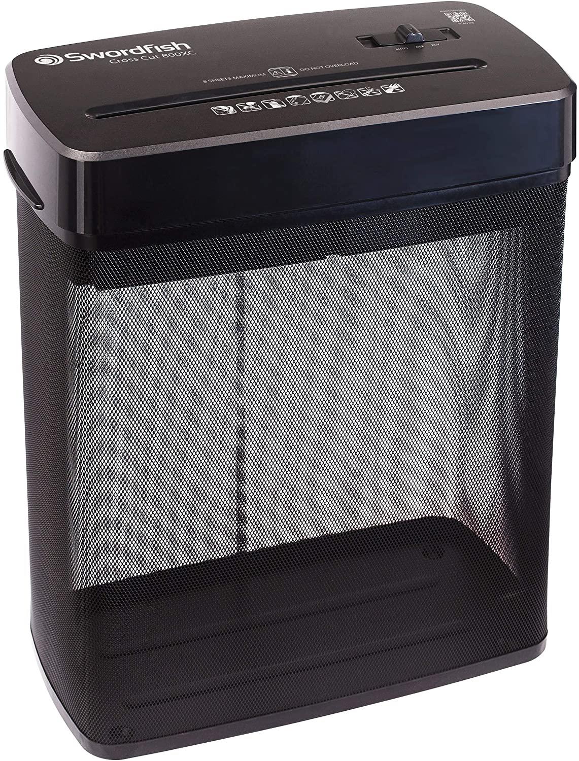 Swordfish Cross Cut Shredder 800XC 8 Sheet Feed