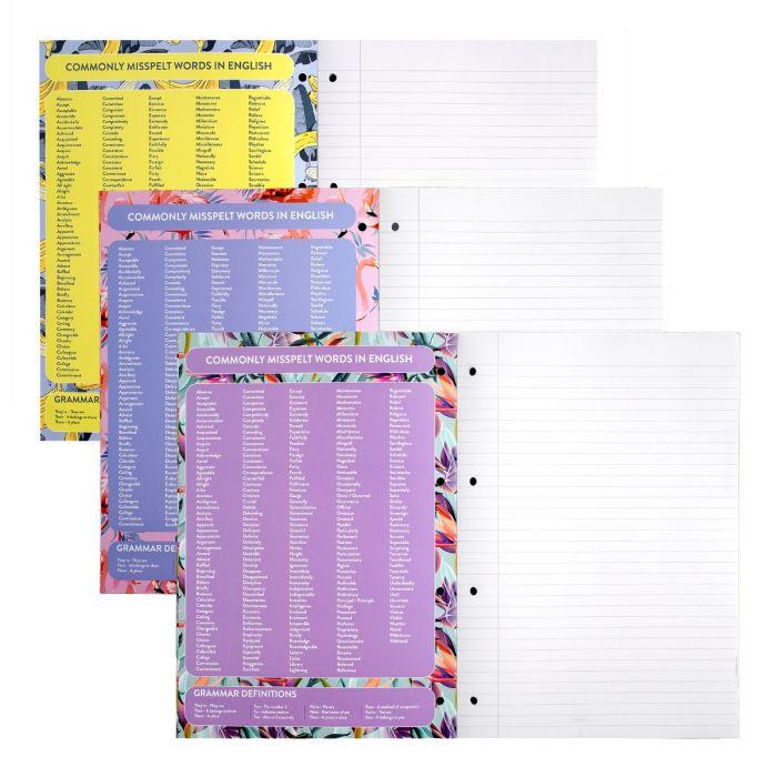 A4 Pukka Pad Pastel Jumbo Refill Pad (400 Pages) Pastel Pink