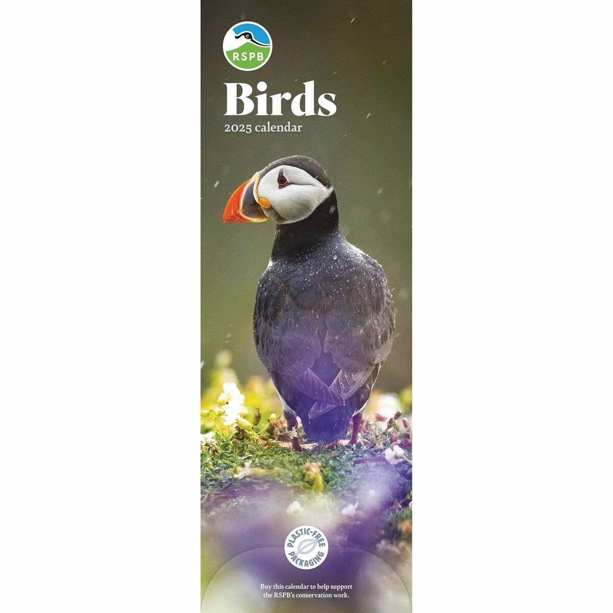 2025 RSPB Birds Slim Calendar