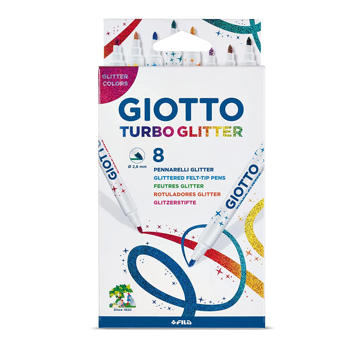 Giotto Turbo Glitter Pens (8 Pack)