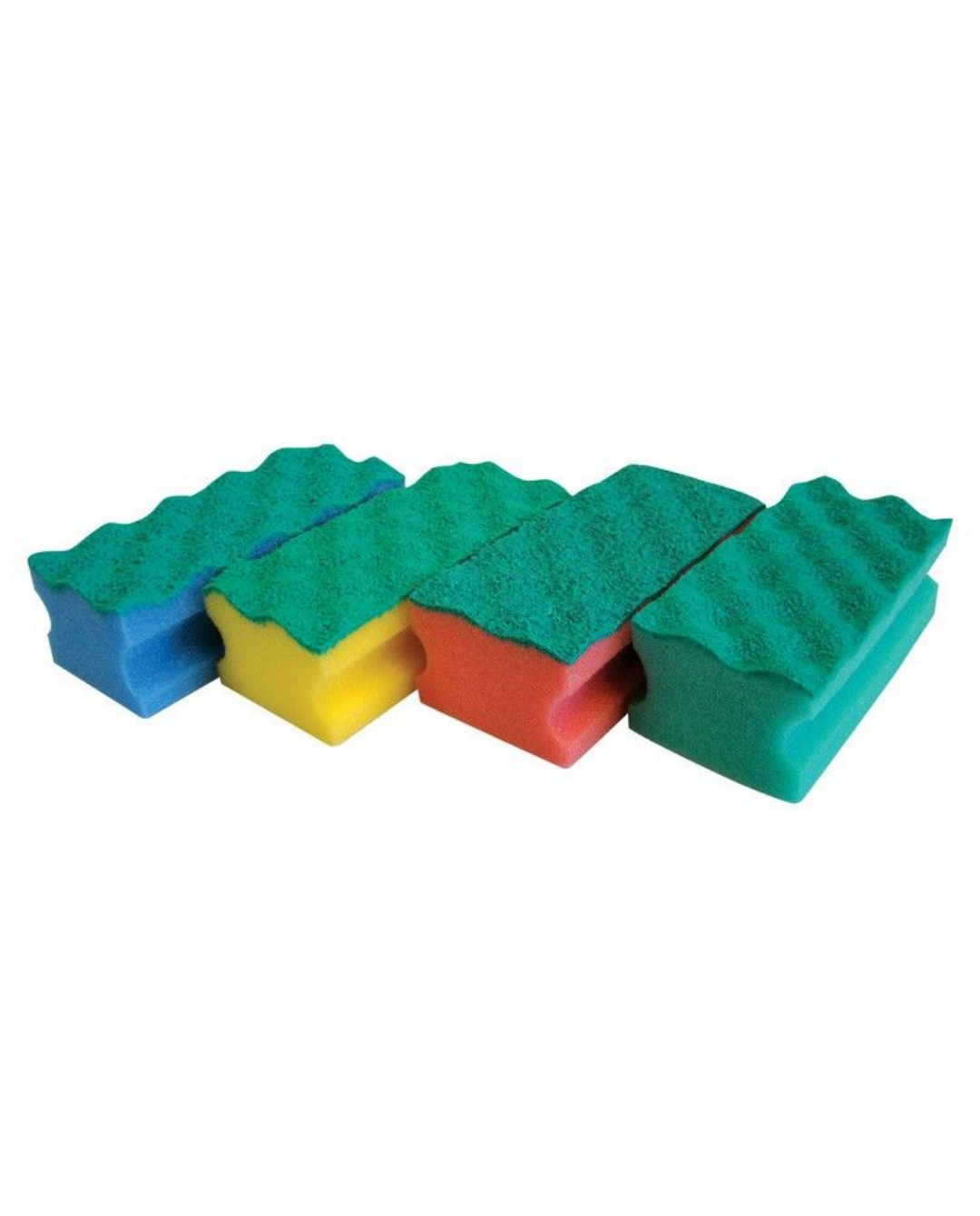 Foam backed Scourer (Blue), Individual