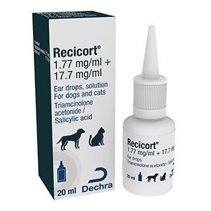 RECICORT EAR DROPS DOG/CAT 20ML