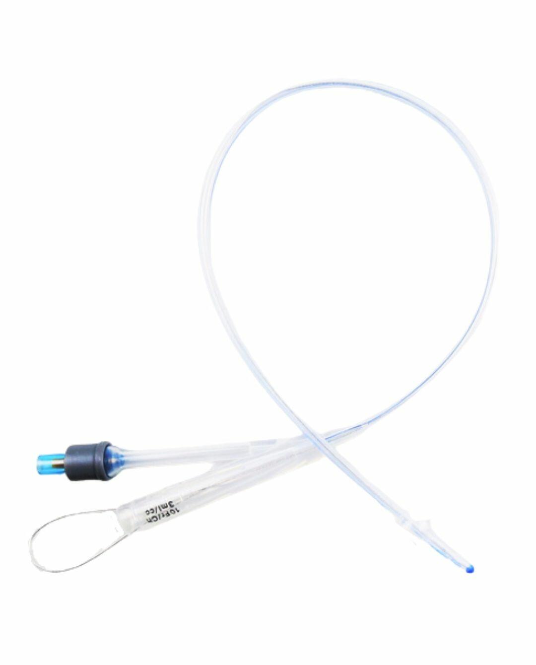 Silicone Foley Catheter, 2 Way, W/Stylet, 10FR, 60cm, Individual