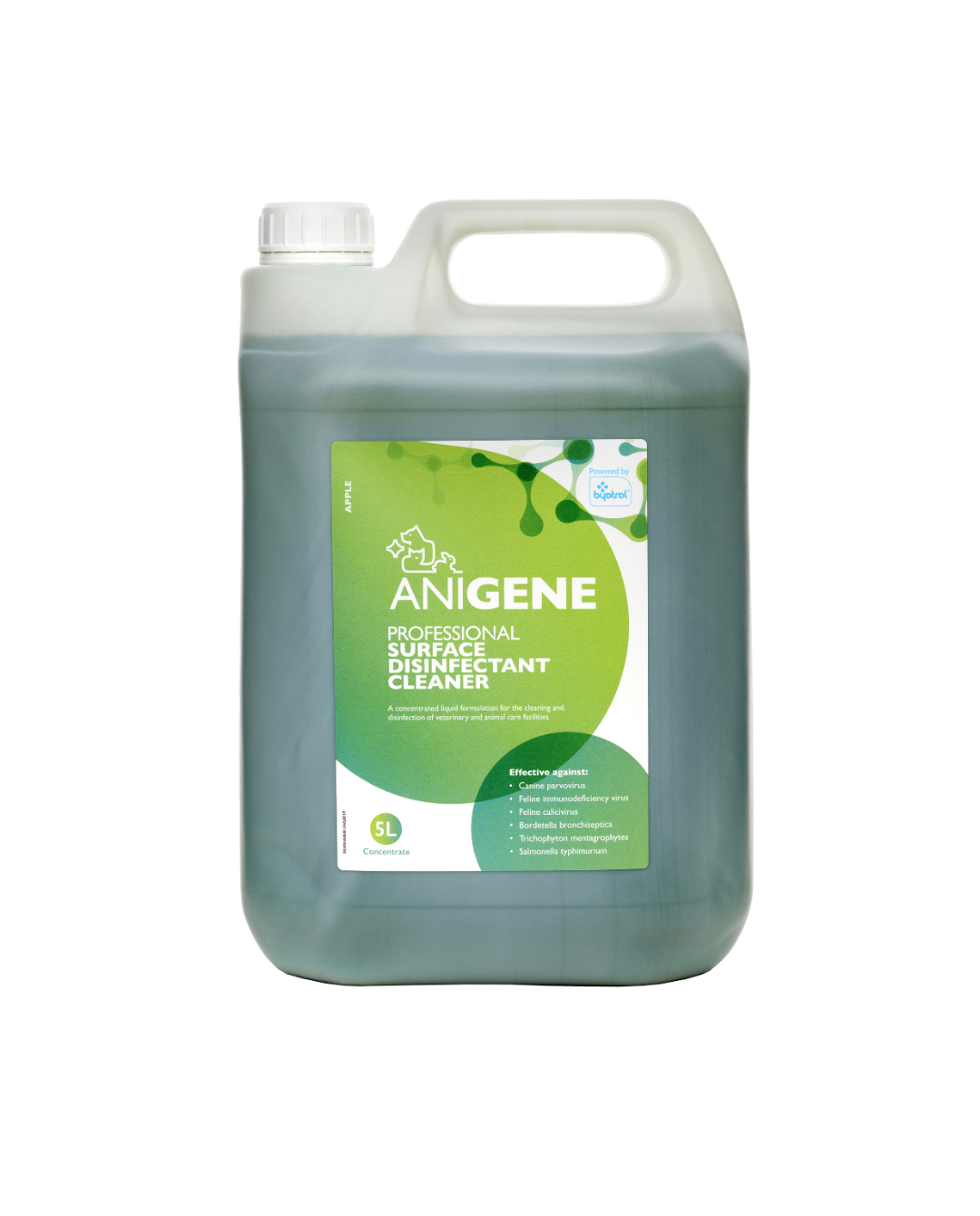 ANIGENE Professional Disinfectant Cleaner, 5 Litre - Apple, Individual