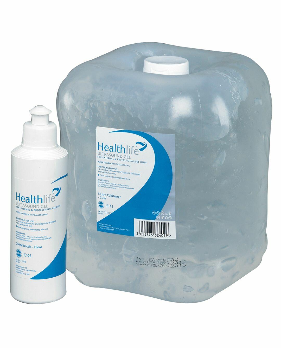 Ultrasound Gel 5L Cubitainer with 250ml Refill Bottle Clear, Individual