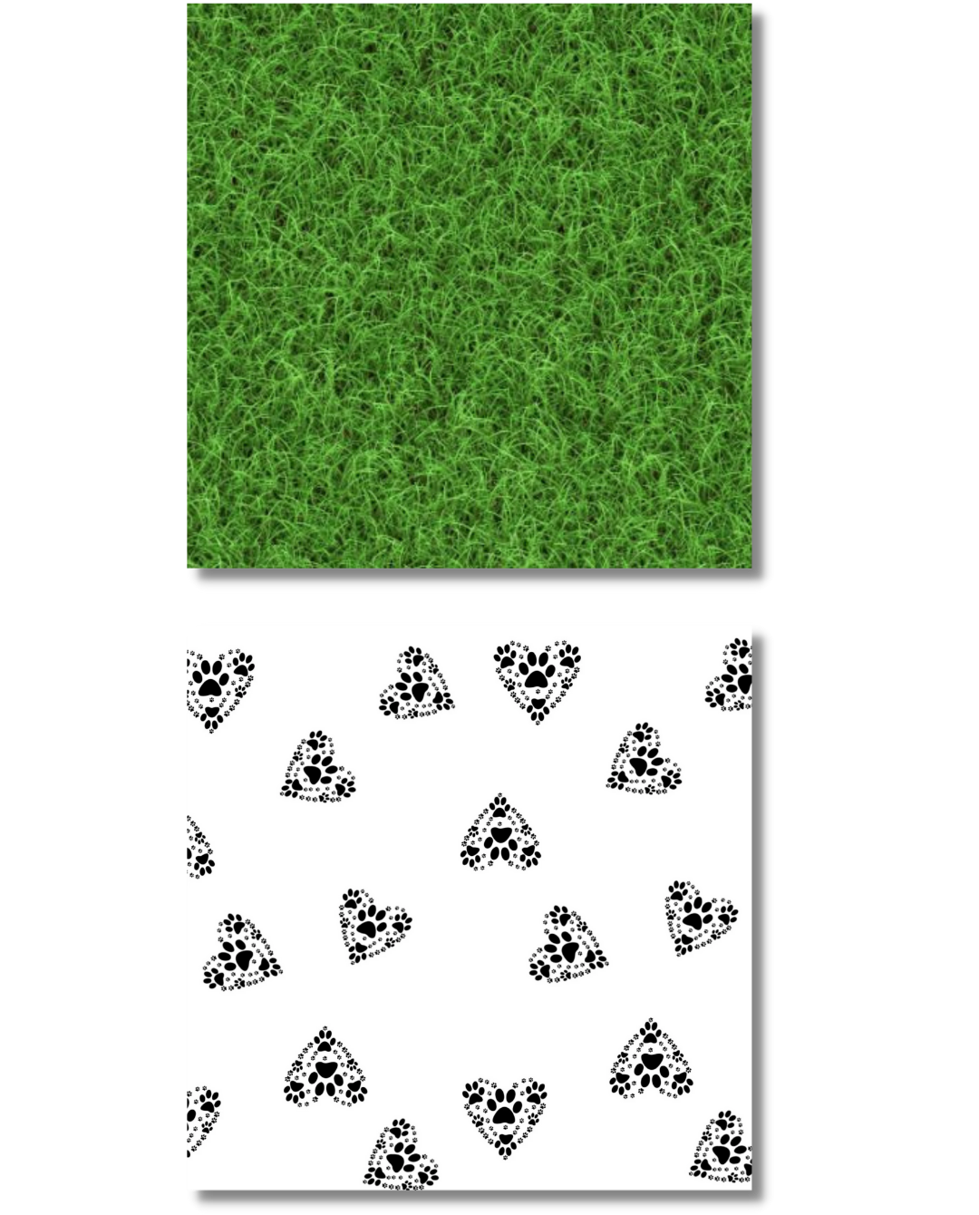 Stable-Table Mat (24x40"), Extra Large, Paw Heart, Individual