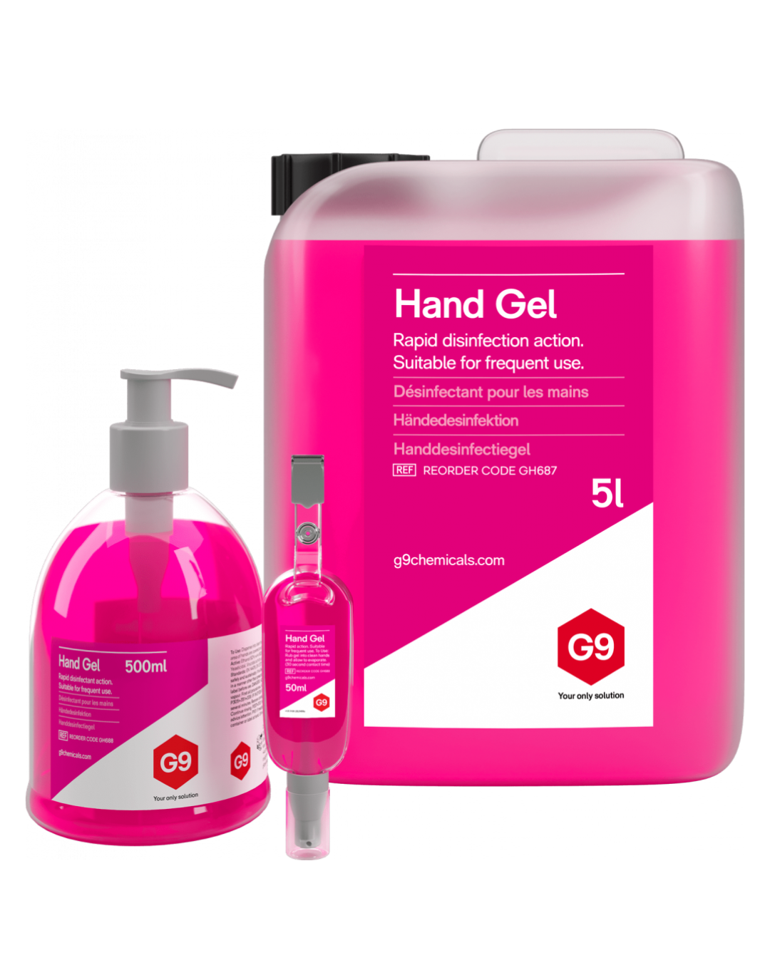 G9 Alcohol Hand Gel, 50ml, Individual