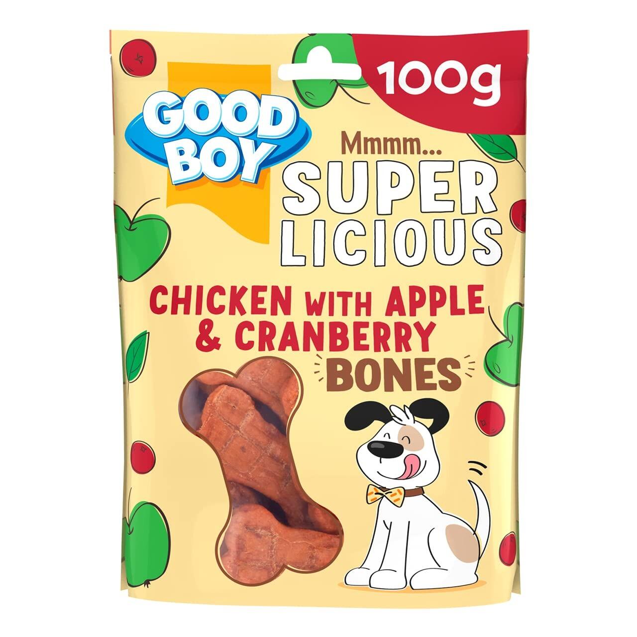GOOD BOY SUPERLICIOUS CHK/APP/CRAN 100G