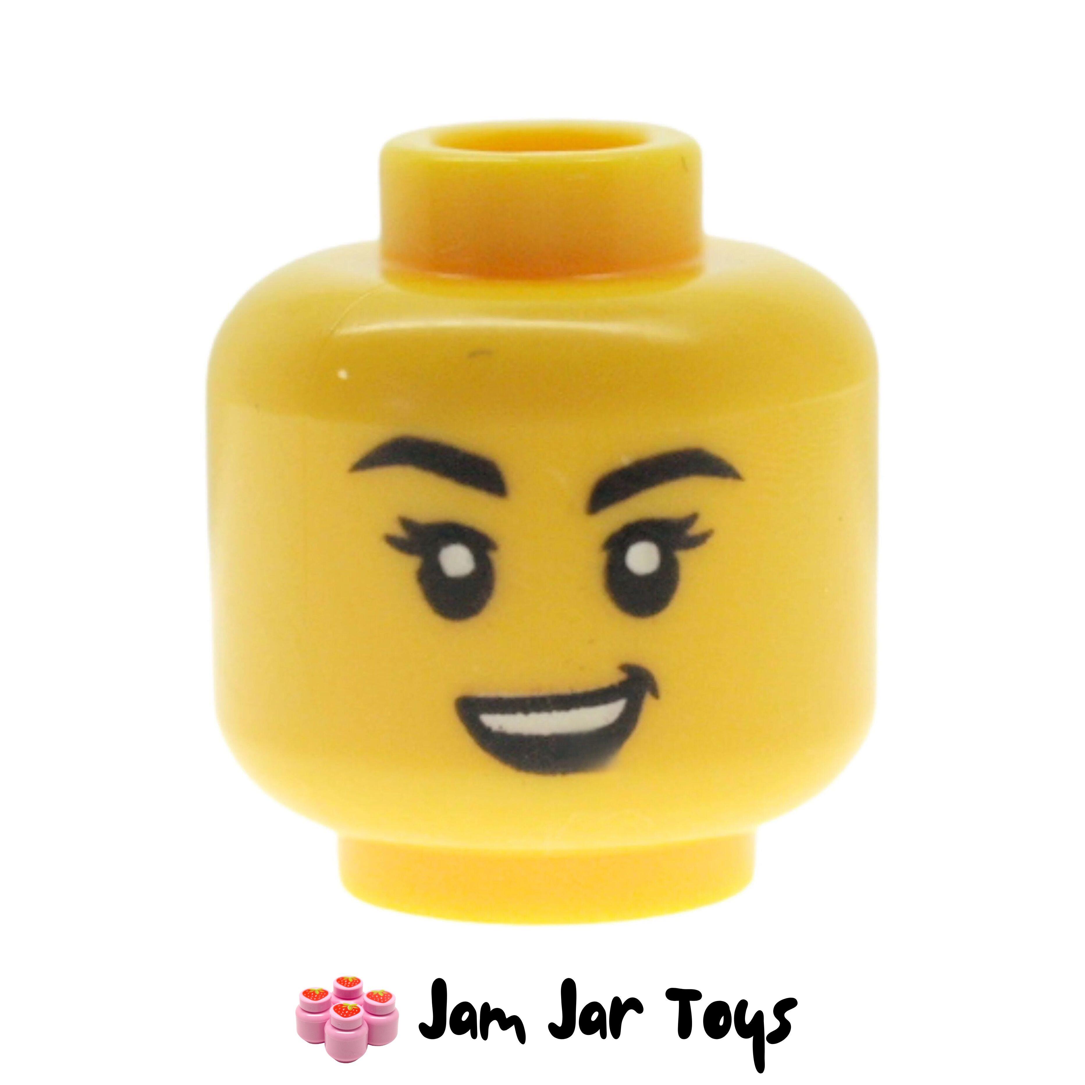 LEGO Head, Determined, Open Mouth Smile. HF44