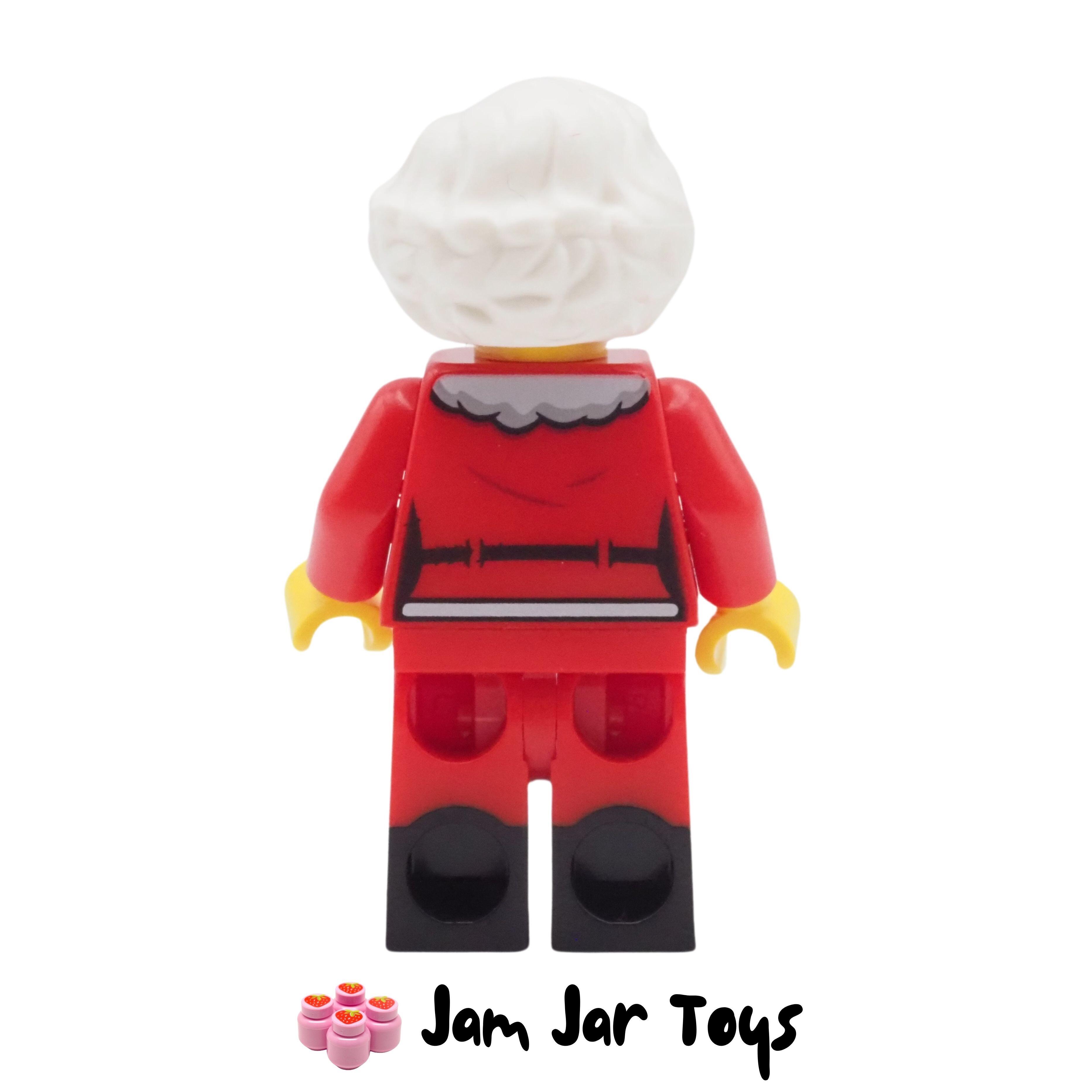 LEGO CITY Minifigure Mrs Claus - Red Jacket, Black Boots. R1250