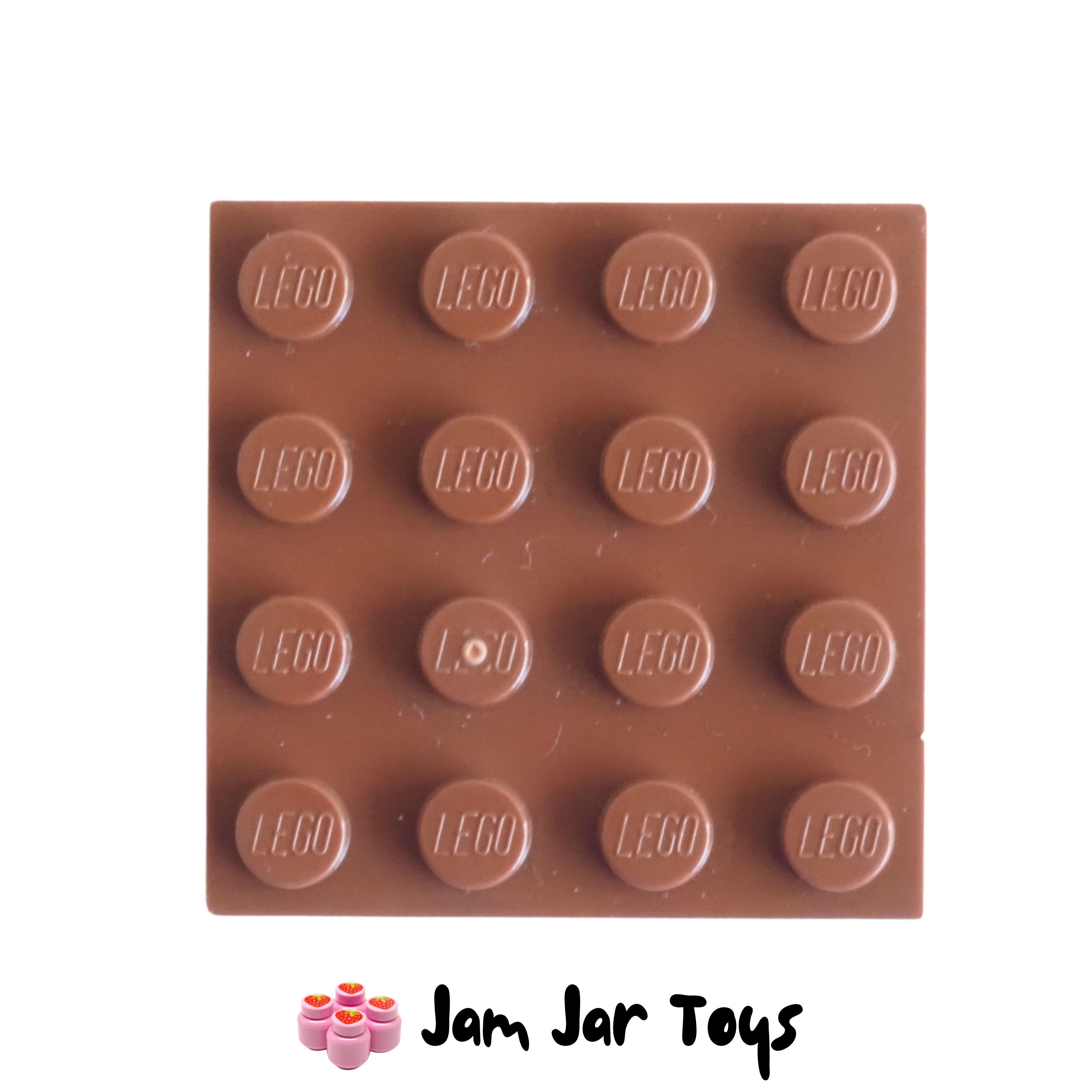 LEGO Reddish Brown 4 x 4 LEGO Base Plate